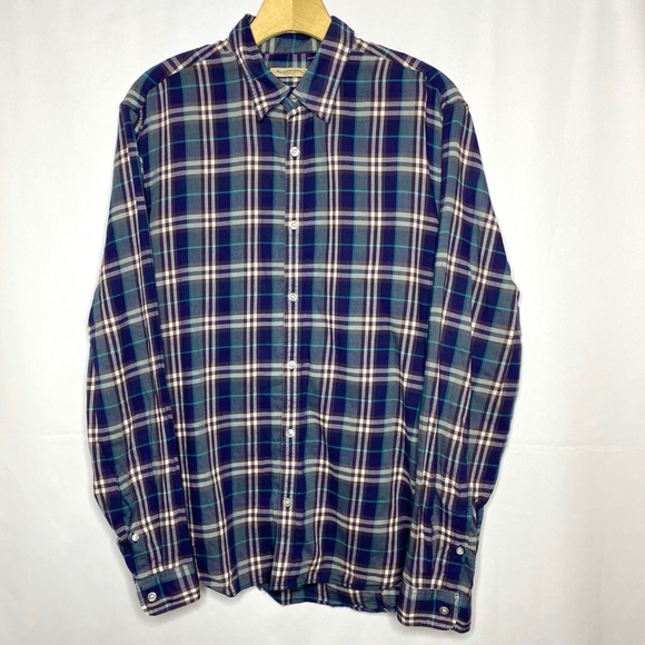 Burberry | Shirts | Burberry Brit Plaid Flannel Button Up Shirt | Poshmark